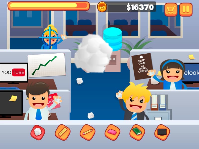 Walka w biurze - Darmowa Gra Online | FunnyGames